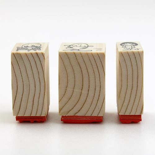 Nara STAMP wood / S size 3 pcs SET Yoshitomo Nara Japan Art – VeryGoods.JP